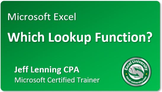 Excel: Which Lookup Function Should I Use? | CPDFormula by learnformula