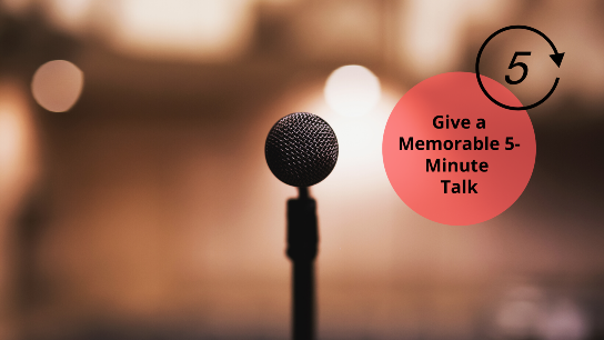 Give a Memorable 5-Minute Talk | CPD On Demand by learnformula