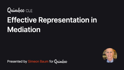 Effective Representation in Mediation | Professional Development by ...