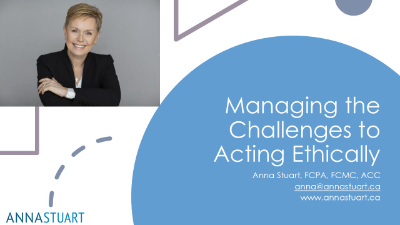 Managing the Challenges to Acting Ethically | CPDFormula by learnformula