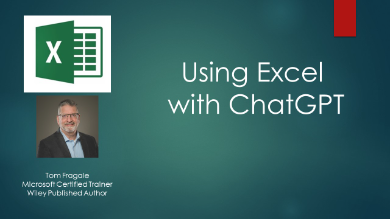 Using Excel with ChatGPT | CPD Marketing by learnformula